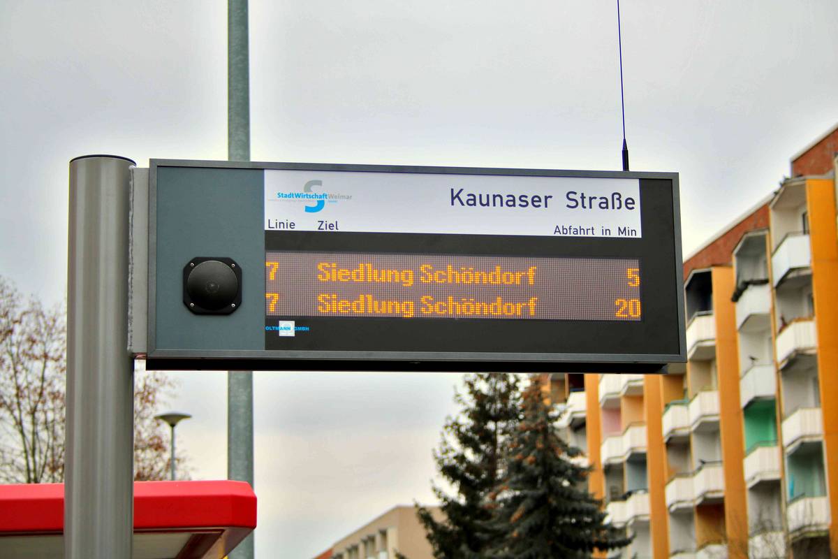 Zwei zusätzliche dynamische Fahrgastinformationssysteme für unser Netz ...